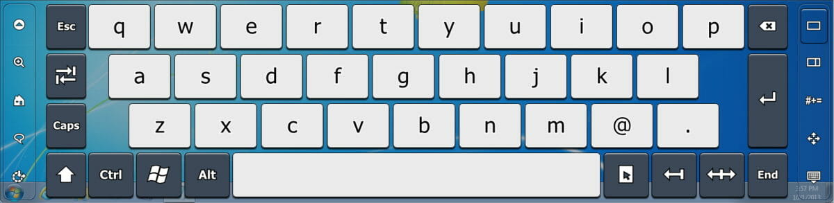 Teclados virtuales en pantalla para uso con pantallas táctiles ...